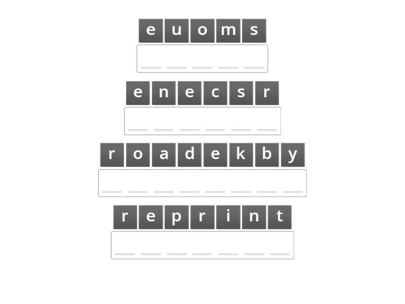 what is the hard ware ? - Anagram