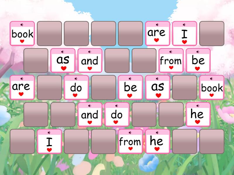 Sight words - Memory UFLI - Matching pairs