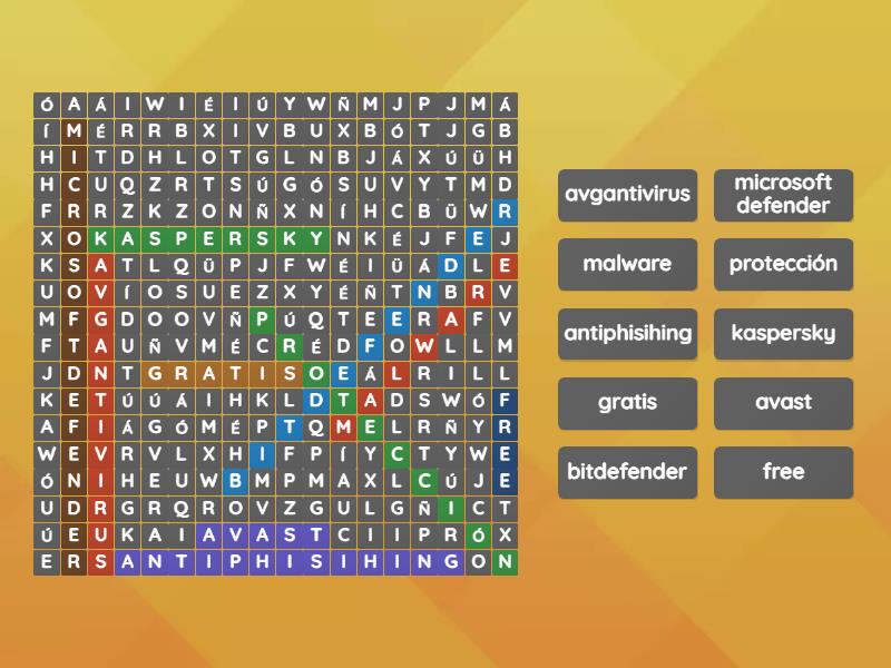 Antivirus Gratuitos - Wordsearch