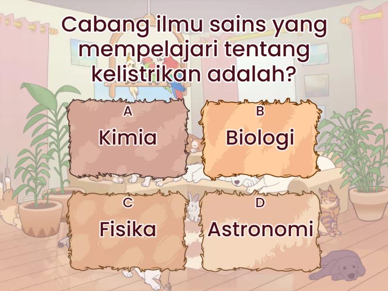 Cabang Ilmu Sains dan Laboratorium IPA - Test