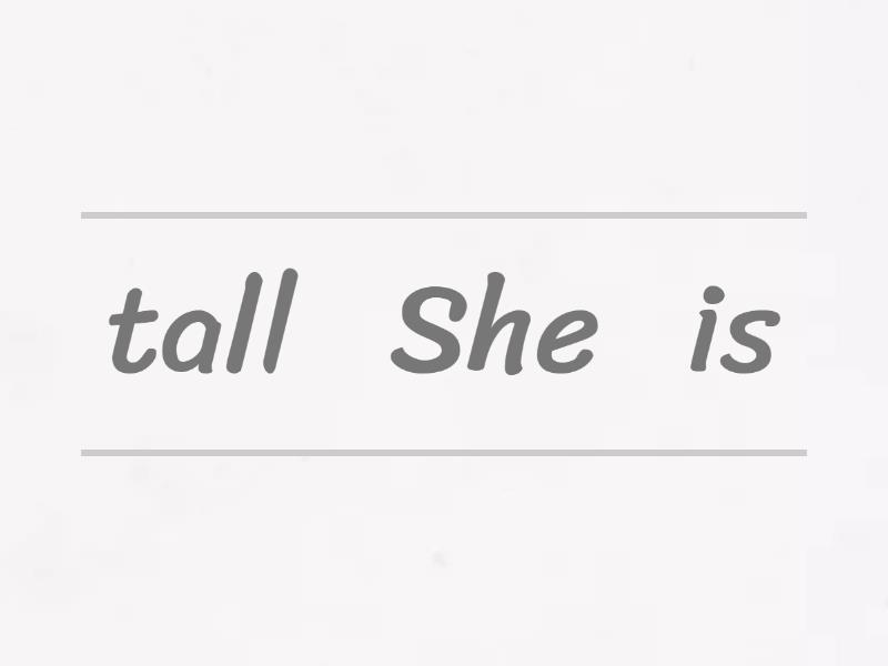 Describing and Comparing People - Unjumble