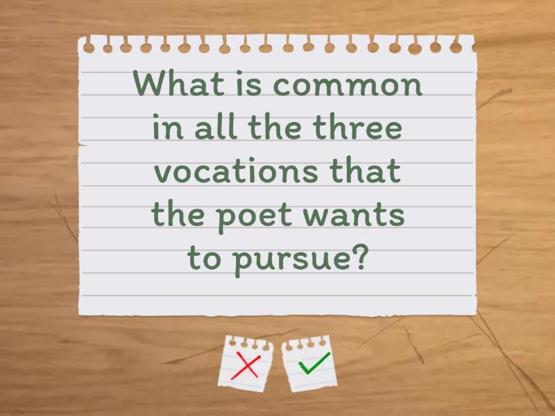 Vocation Evaluation - Flash cards