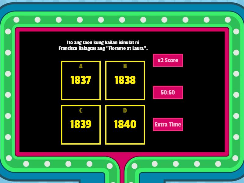 Florante At Laura - Gameshow quiz