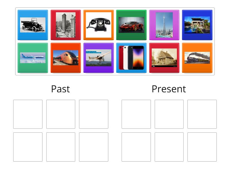 Past and present sorting - Group sort