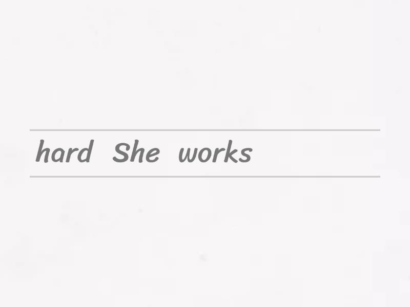 Authetics Assessment: โครงสร้างภาษาอังกฤษ - Unjumble