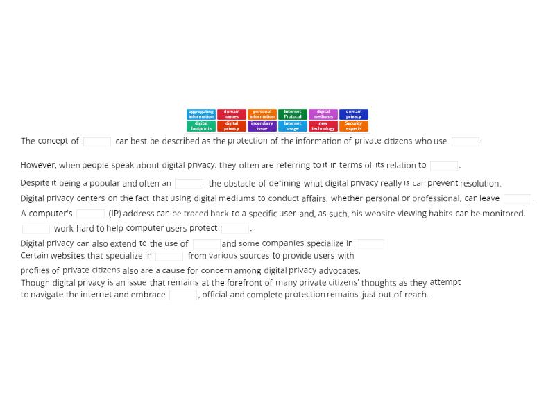 Online safety - Complete the sentence
