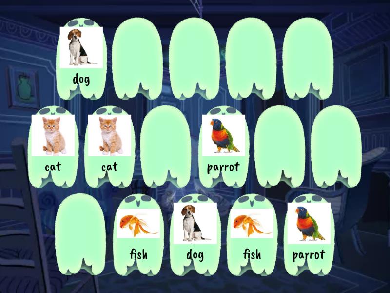 MEMORY PETS - Matching pairs
