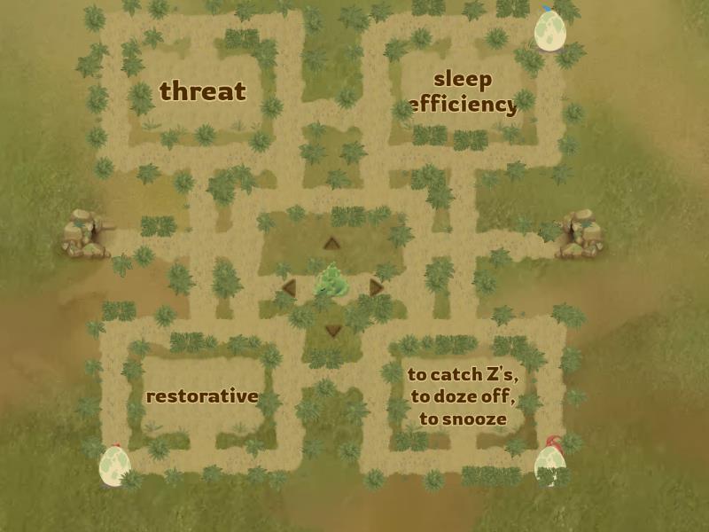 sleep vocabulary - Maze chase