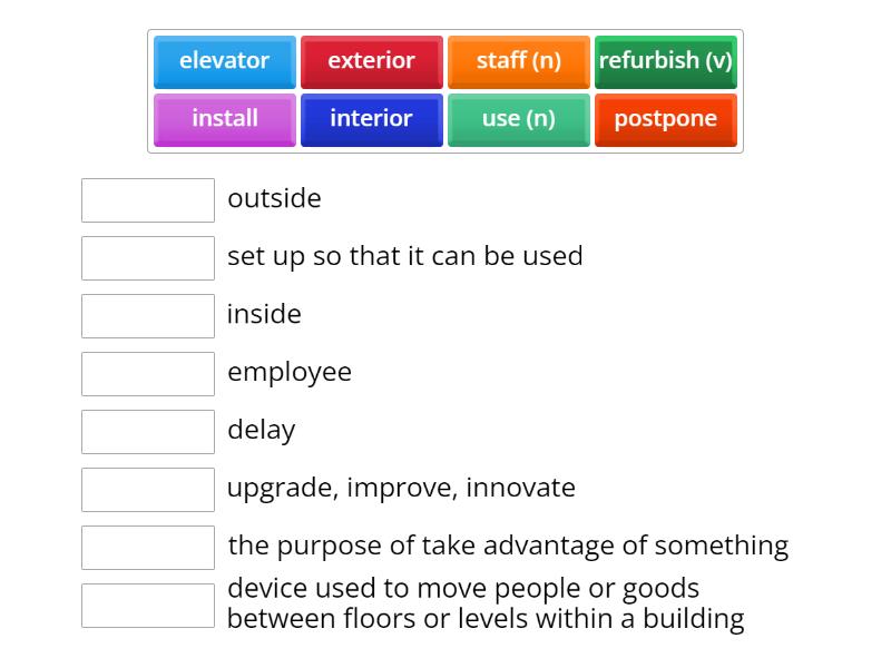 Listening MCQ - Match up