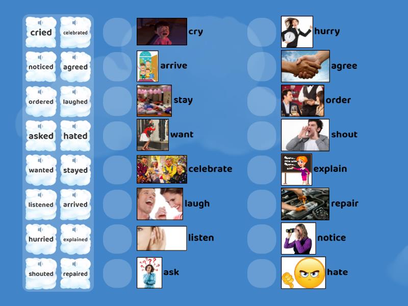 Past Simple (Regular Verbs) - Une las parejas