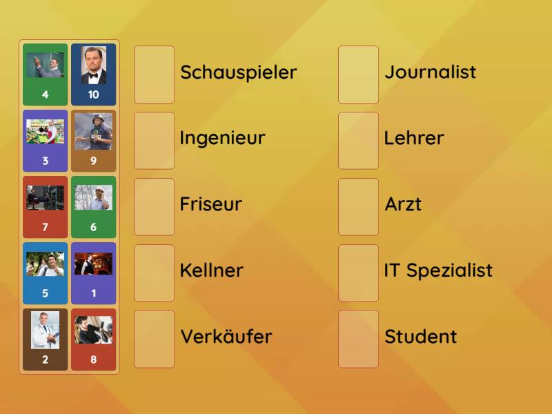 Berufe A1.1 L.2 - Match up