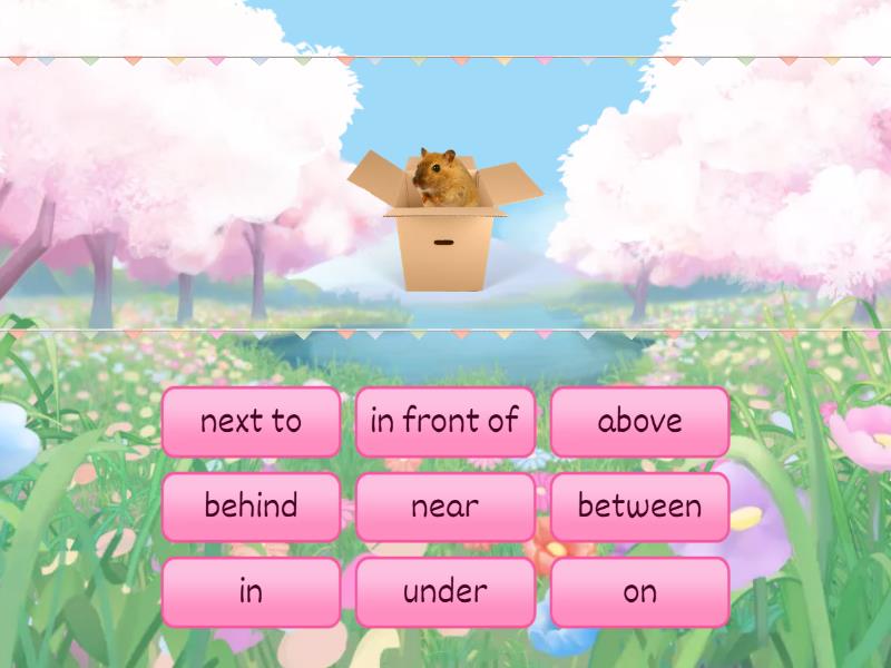 prepositions of place choose Mudd - Find the match