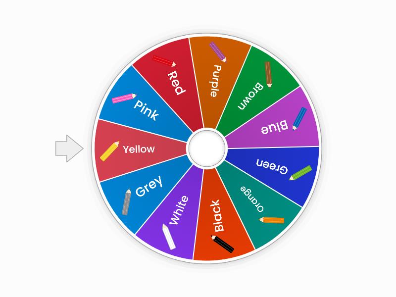 Color Bingo Wheel - Spin the wheel
