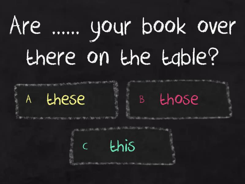A2 This that these those - Questionário
