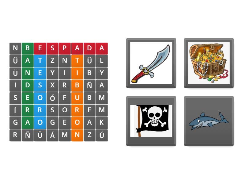 SOPA DE LETRAS PIRATA 2 - Wordsearch