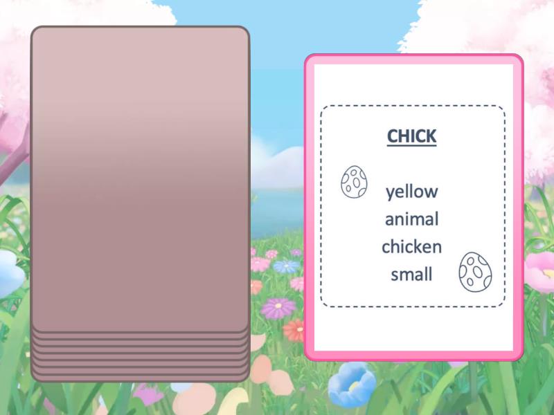 Easter Taboo game - Speaking cards