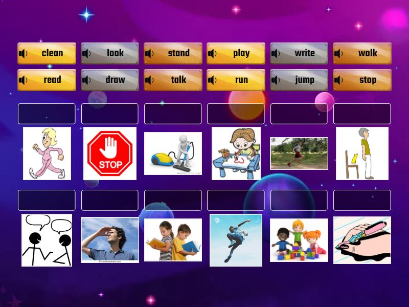 basic verbs - Une las parejas