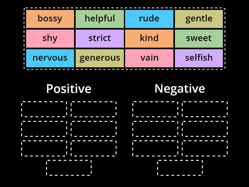 Personality Adjectives - Group sort