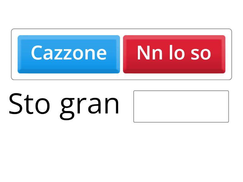 Stocazzo - Complete the sentence