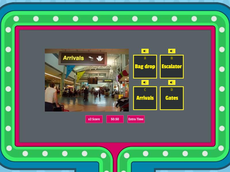 Airport vocabulary 1 - Gameshow quiz