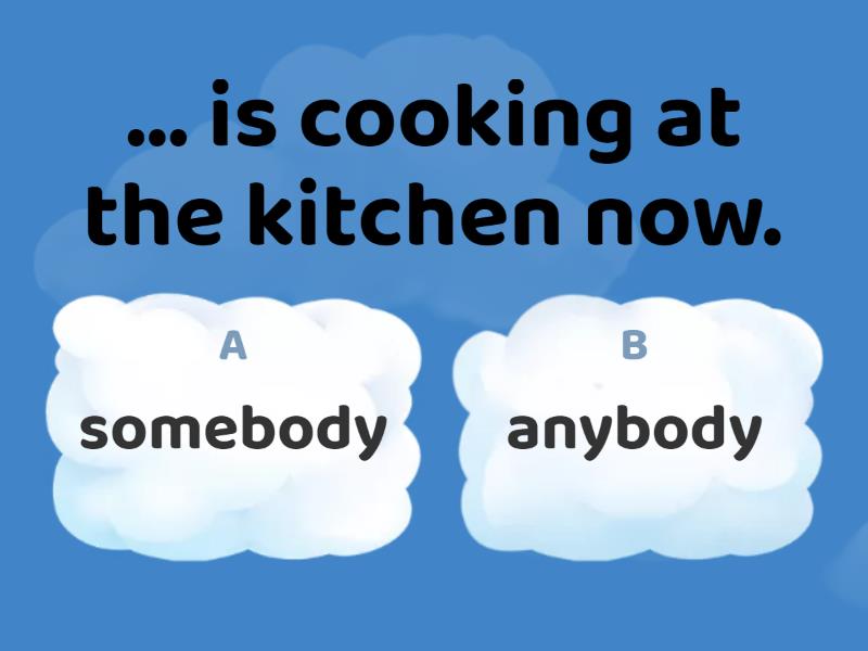 CH3 U 15 Somebody/anybody/nobody - Quiz