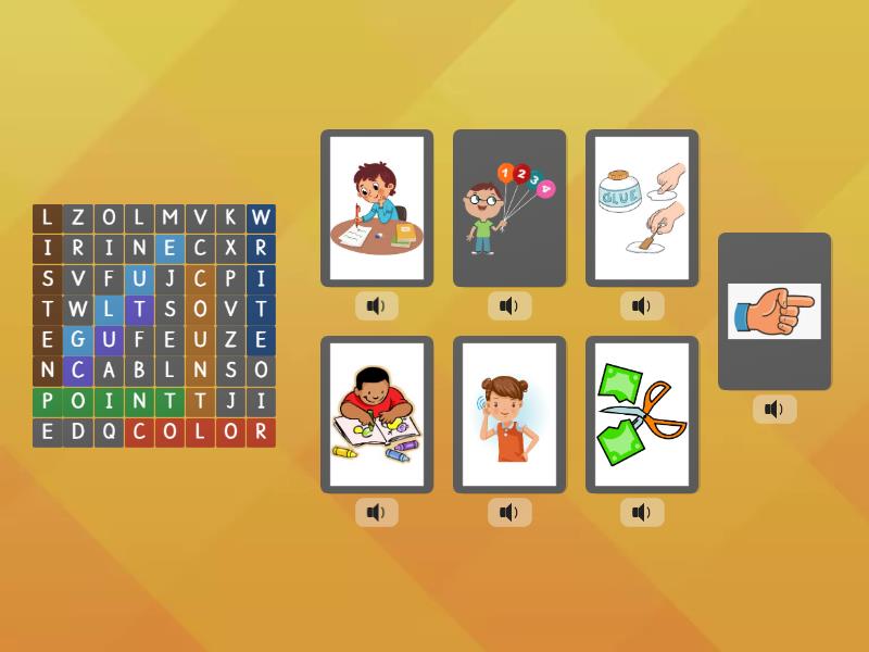 Things we do in class! - Wordsearch