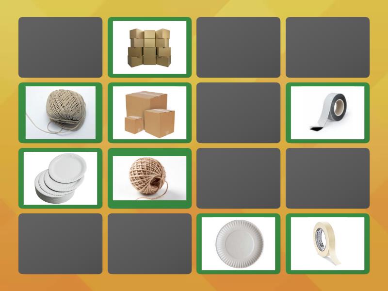 MEMORY GAME RECYCLE - Matching pairs