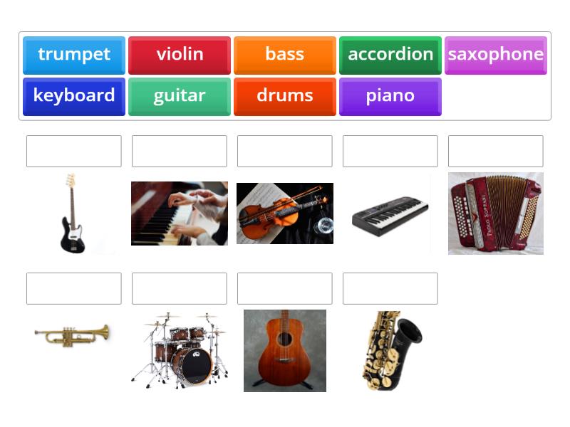 Musical instruments - Match up