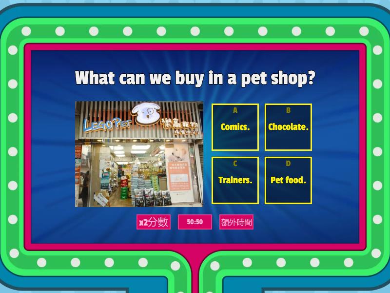 U5_In a shopping centre - Gameshow quiz