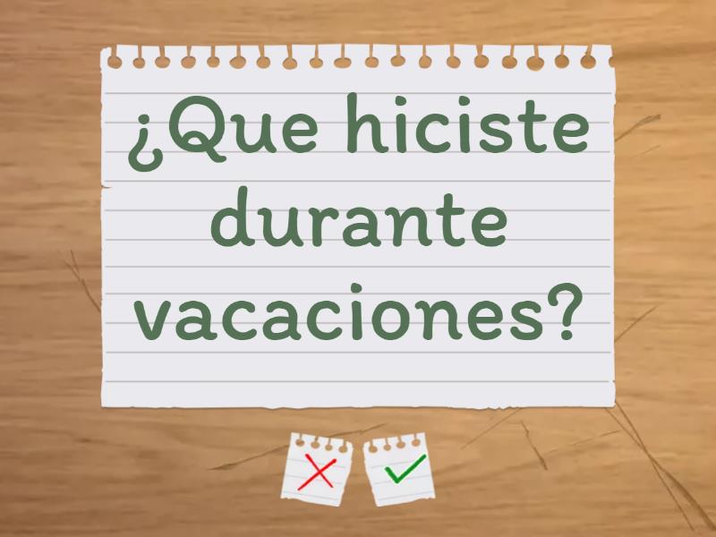 Vacaciones - Flash cards