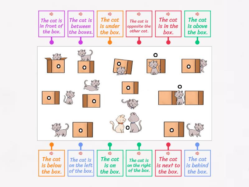 Wondering Minds: Preposition of Place - Labelled diagram
