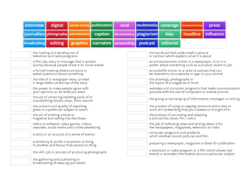 Media key words - Match up
