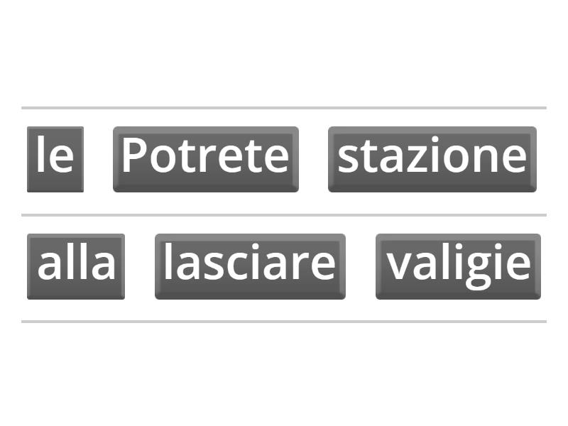 Futuro semplice 1 - Unjumble