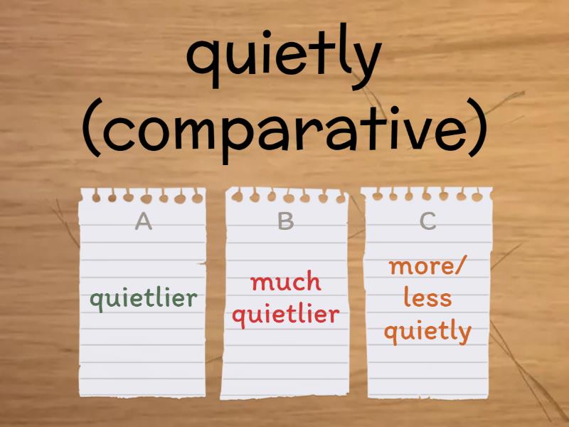 adverbs_comparatives,superlatives - Quiz
