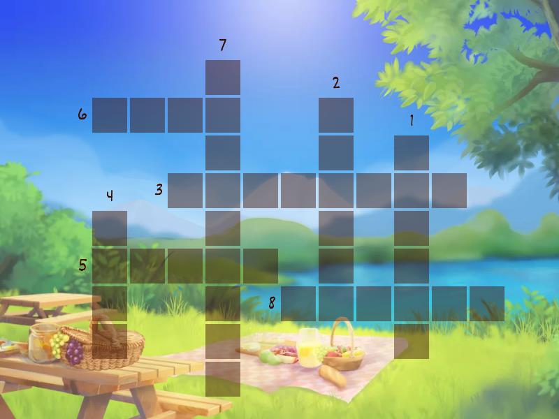 Kid's box 1 Unit 12 - Crossword