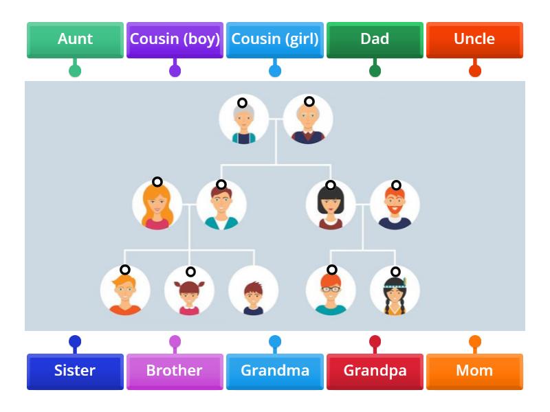 My Family tree - Labelled diagram