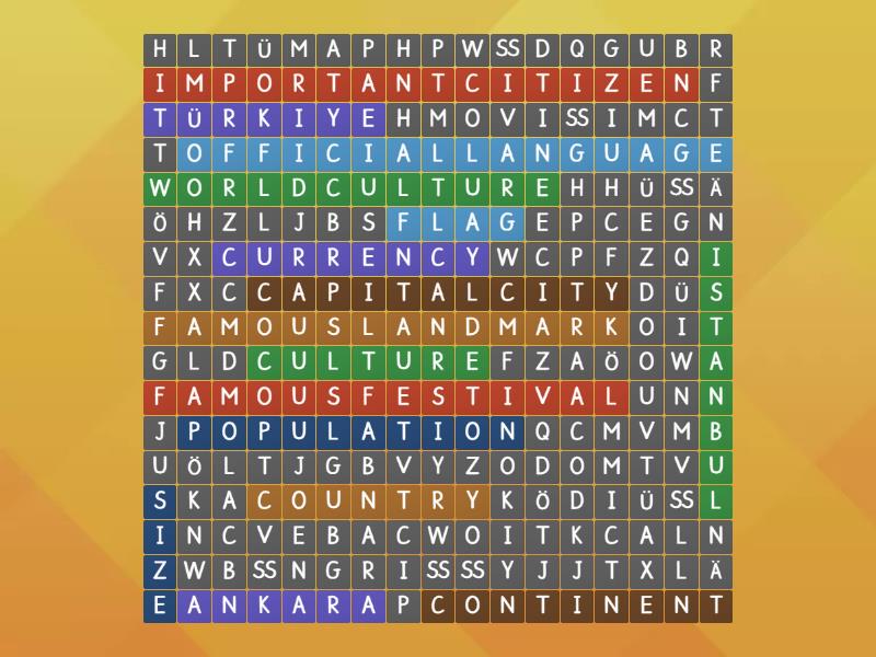 susy baka - Wordsearch
