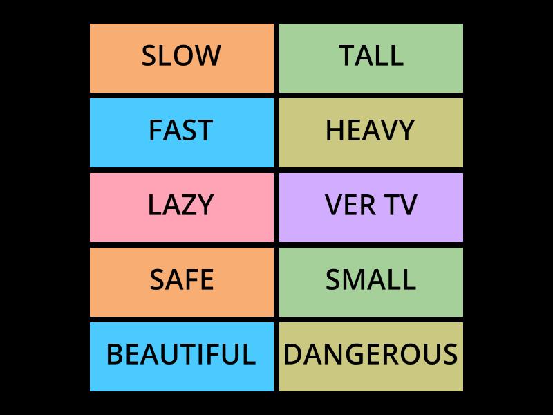 COMPARATIVE AND SUPERLATIVE SENTENCES fichas - Flip tiles