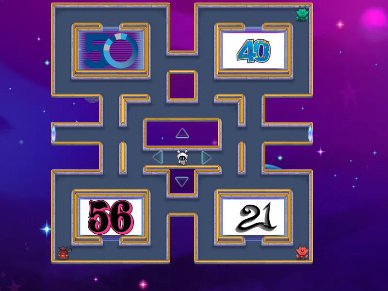 Numbers pac man - Maze chase