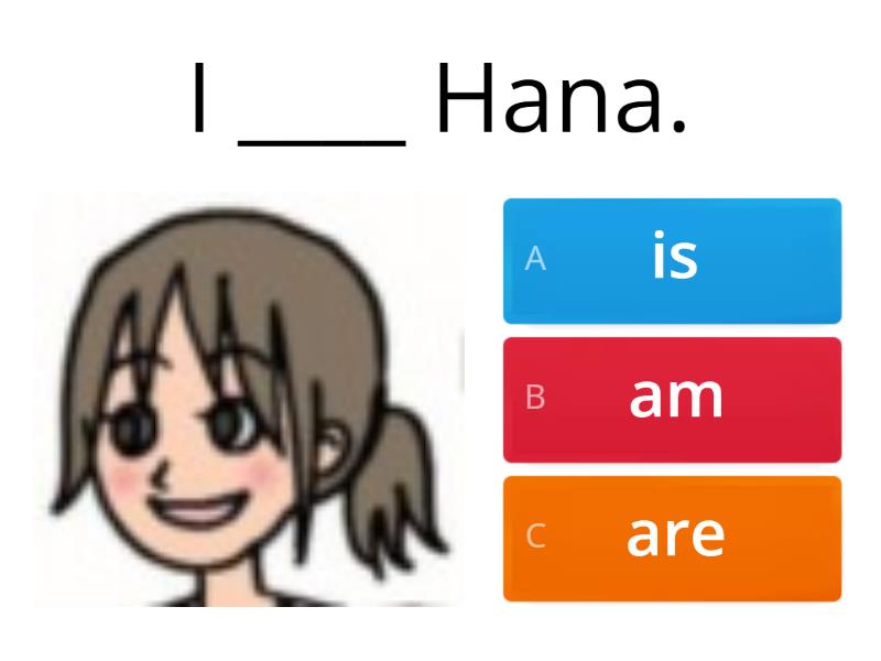 Grammar - am are is - Quiz