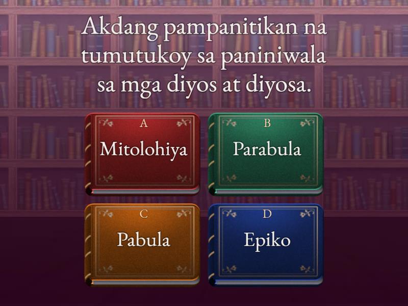 PATINIKAN SA FILIPINO 10 - Quiz