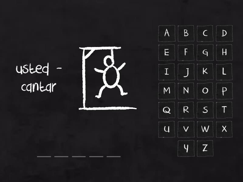Repaso imperativo usted - vosotros/as - ustedes - Hangman