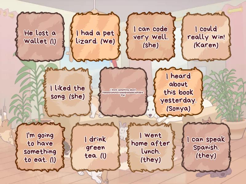 Outcomes elem U7. So do I. Different tenses. - Flip tiles