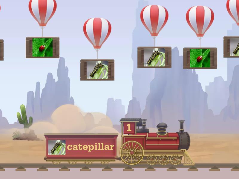 Insect - train game - Balloon pop