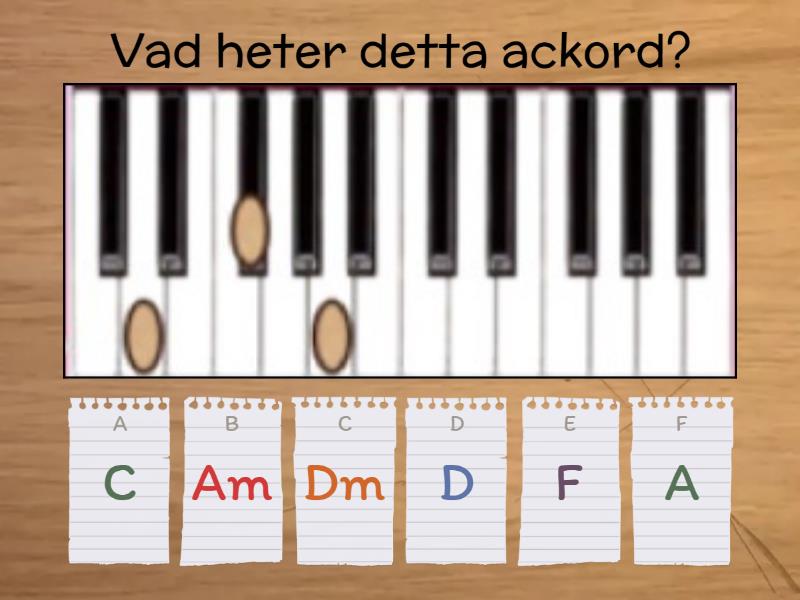 KEYBOARD-ACKORD 1 - Quiz