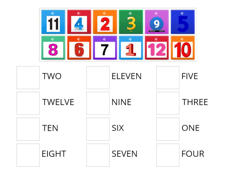 MATCH THE NUMBERS! - Match up