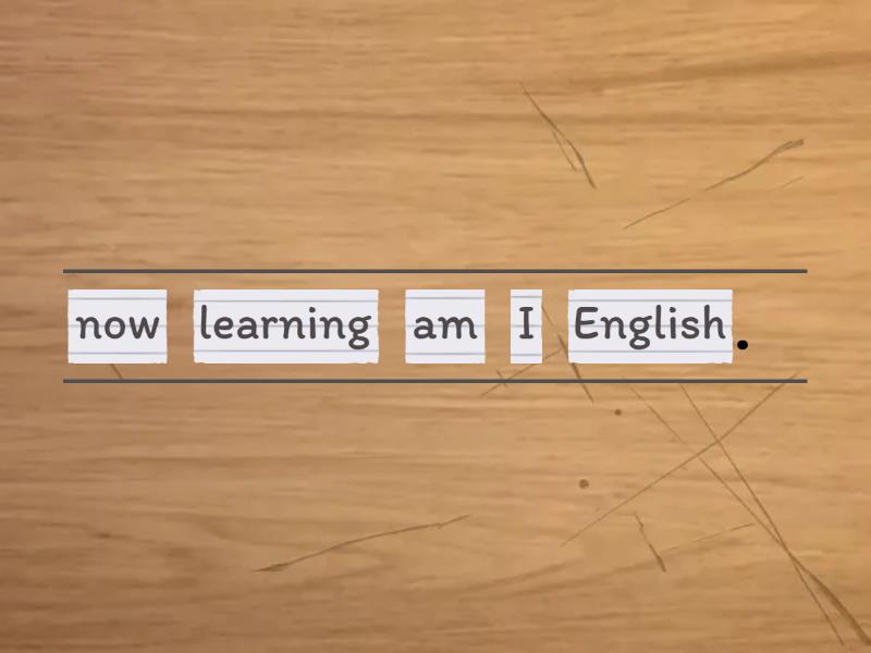 ILE 1 Unit 11 word order - Reordenar