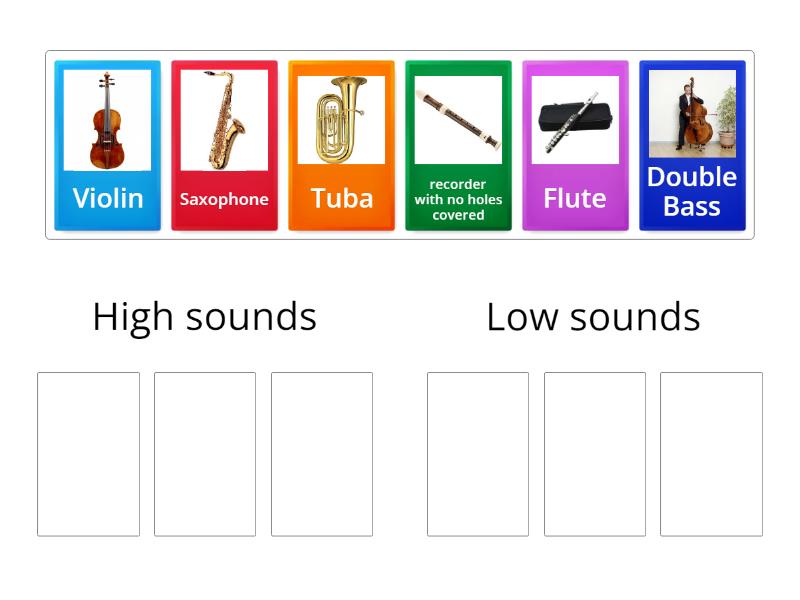 Y2 High or low sounds? - Group sort