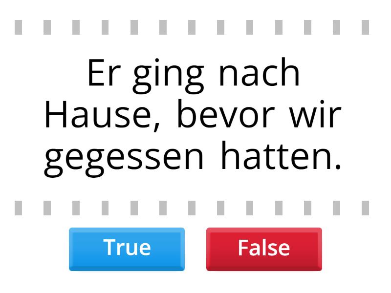 Mavo 3 Voegwoorden en zinsvolgorde - True or false