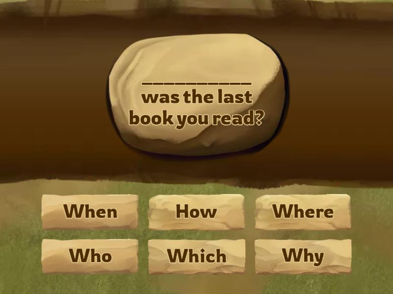 Question words game 1 - Find the match